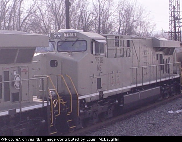 NS 7516 entering mainline at East Yard, Portsmouth,Ohio.